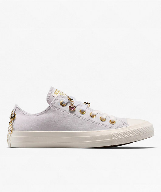 Converse Chuck Taylor All Star Charms Bone Cold & Gold Shoes | Zumiez