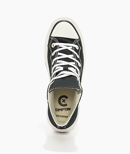 Converse Chuck Taylor All Star Lift Double Stack Black & White Platform ...