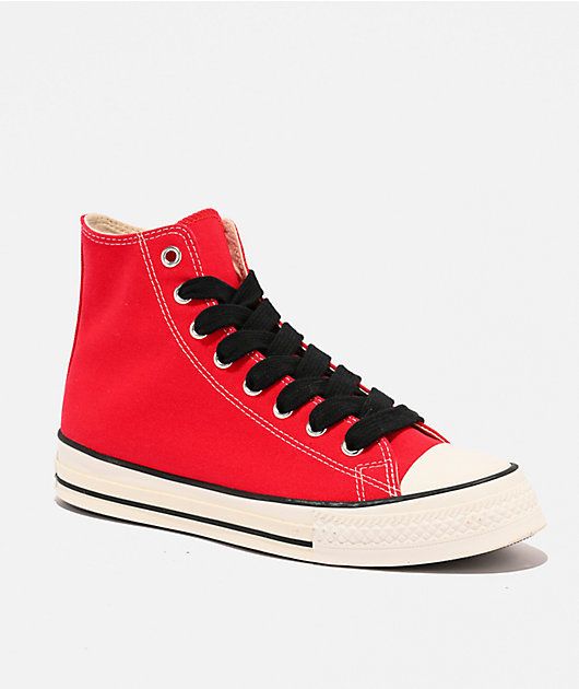 Converse Chuck Taylor All Star Throwback Red & White High Top Shoes ...