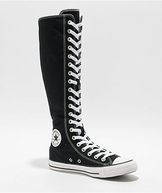 Converse Chuck Taylor All Star XXHi Black & White Knee High Shoes | Zumiez