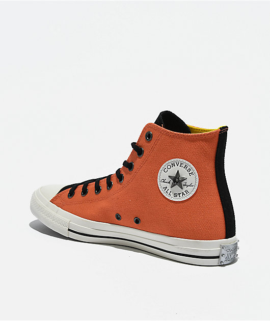 Converse x Naruto Chuck Taylor All Star Pale Magma & Black High Top ...