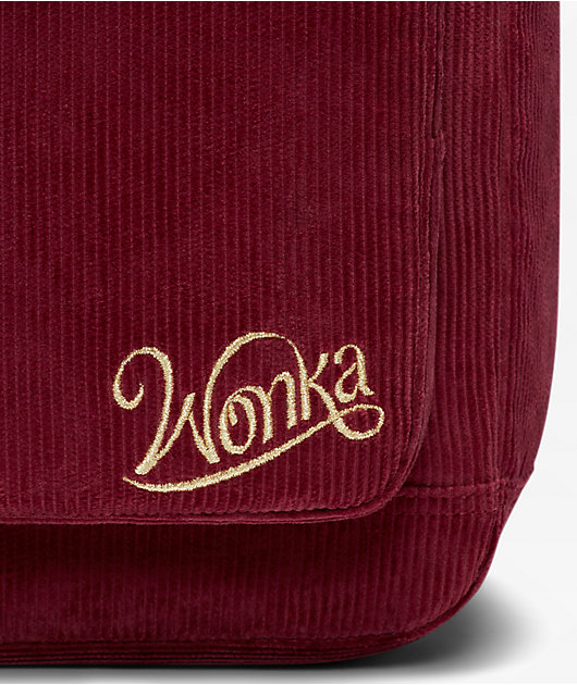 Converse x Wonka Go 2 Red Corduroy Backpack | Zumiez