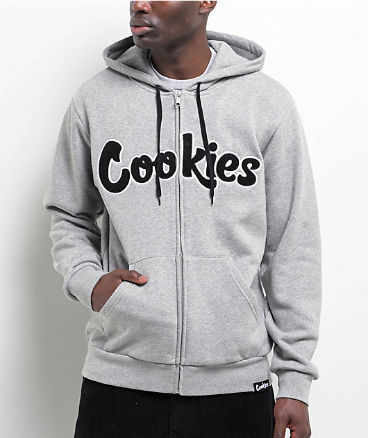Cookies Chenille Heather Grey Zip Hoodie | Zumiez