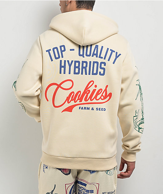 Cookies Cuban Link Natural Zip Hoodie | Zumiez