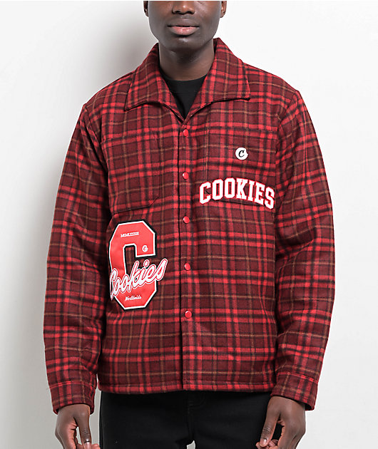 Cookies Cultivators Red Plaid Flannel Jacket | Zumiez