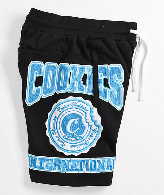 Cookies Double Up Black Sweat Shorts | Zumiez