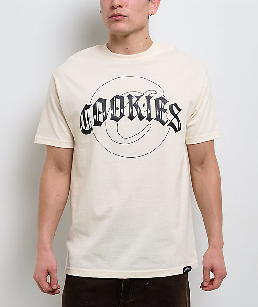 Cookies Emblem Natural T-Shirt | Zumiez