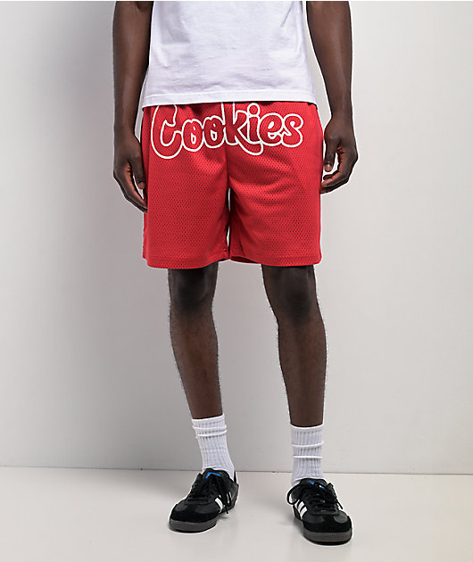 Cookies OG Mint Outline Red Mesh Shorts | Zumiez