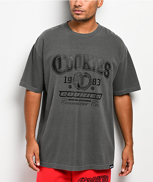 Cookies Paradise City Grey Wash T-Shirt | Zumiez
