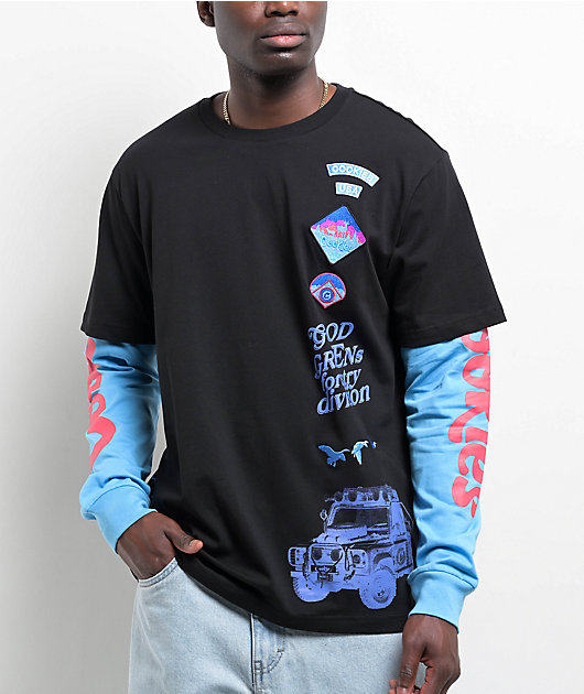 Cookies Tree Division Black 2fer Long Sleeve T-Shirt | Zumiez