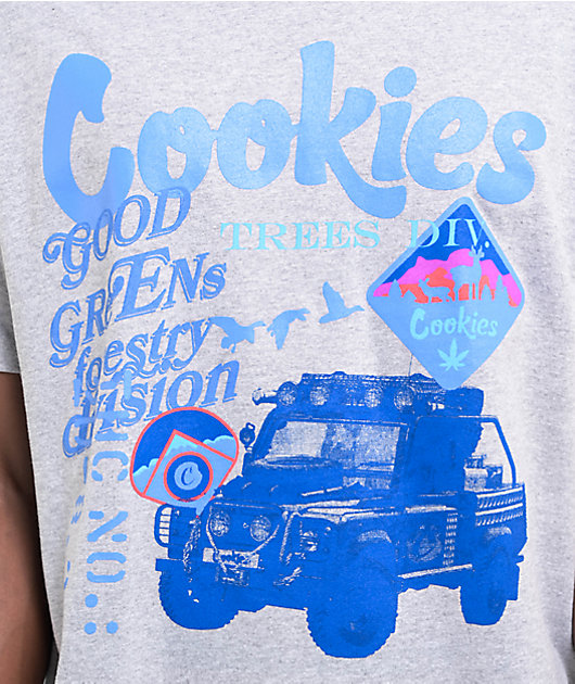 Cookies Tree Division Heather Grey T-Shirt | Zumiez