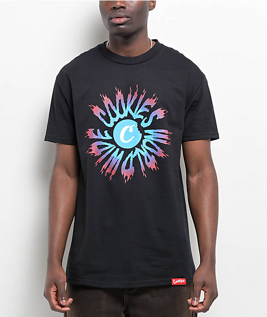 Cookies Worldwide Spiral Black T-Shirt | Zumiez