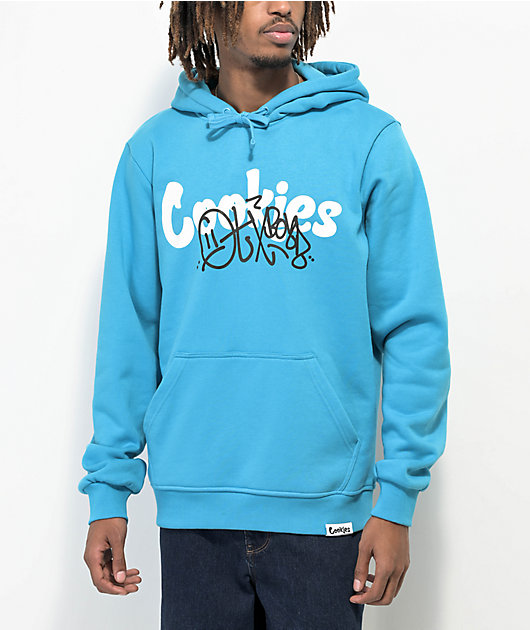 Cookies x OTXBOYZ Graffiti Blue Hoodie | Zumiez