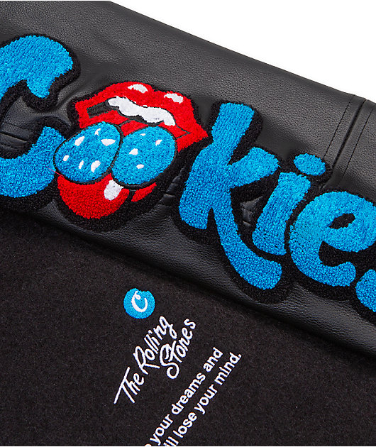 Cookies x The Rolling Stones Letterman Black Varsity Jacket | Zumiez