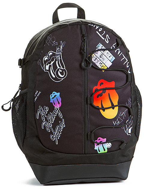 Cookies x The Rolling Stones Scratchboard Black Backpack | Zumiez