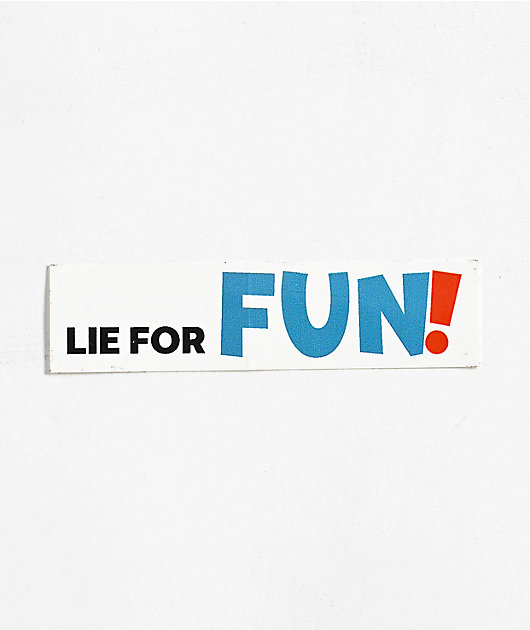 Corporate Lie For Fun Sticker | Zumiez