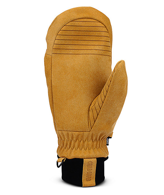 Crab Grab Merrill Chop Tan Snowboard Mittens | Zumiez