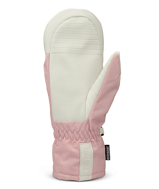 Crab Grab Women's Snuggler Soft Pink Snowboard Mittens 2025 | Zumiez