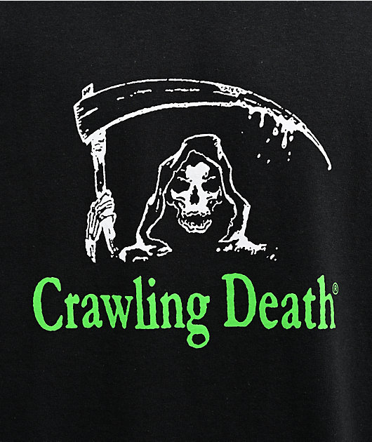 Crawling Death Reaper Logo Black T-Shirt | Zumiez