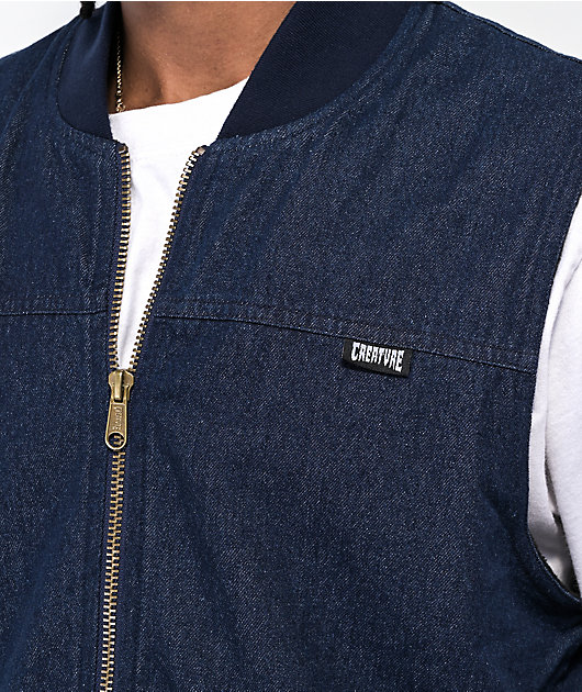 Creature Bonehead Indigo Vest | Zumiez