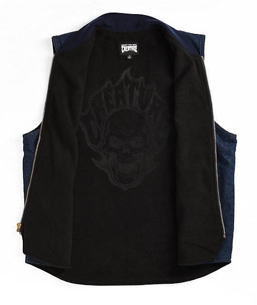 Creature Bonehead Indigo Vest | Zumiez