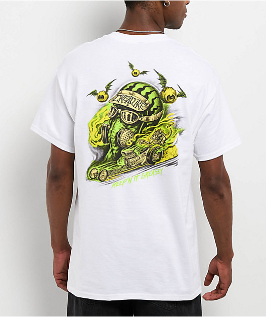 Creature Crash And Burn White T-Shirt | Zumiez