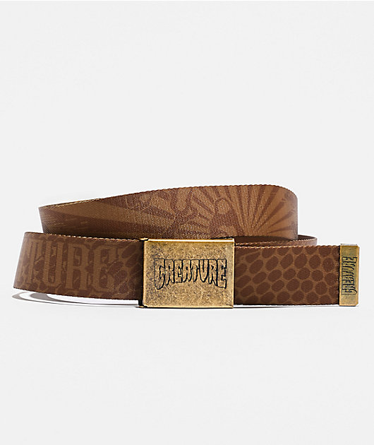 Creature High Country Brown Web Belt | Zumiez