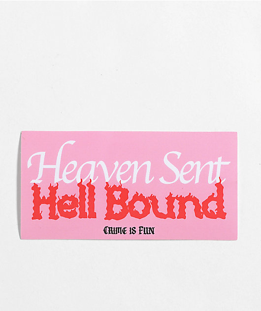 Crime Is Fun Born Sinner Sticker | Zumiez
