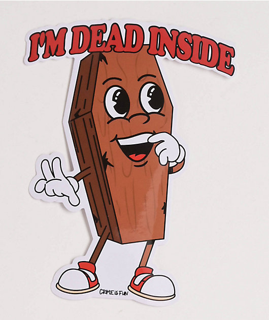 Crime Is Fun So Dramatic Sticker | Zumiez