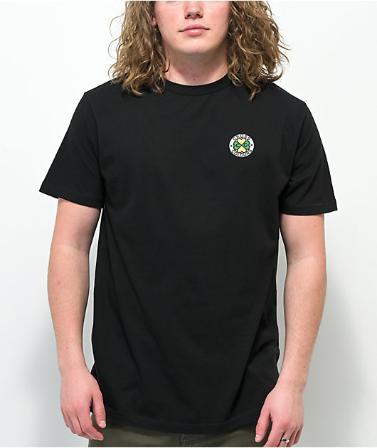 Cross Colours Circle Hearts Black T-Shirt | Zumiez