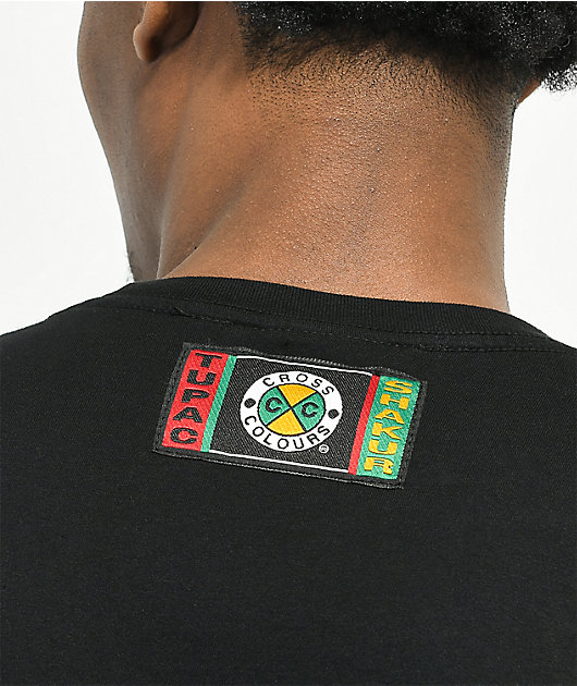 Cross Colours x Tupac Shakur Meditation Black T-Shirt | Zumiez