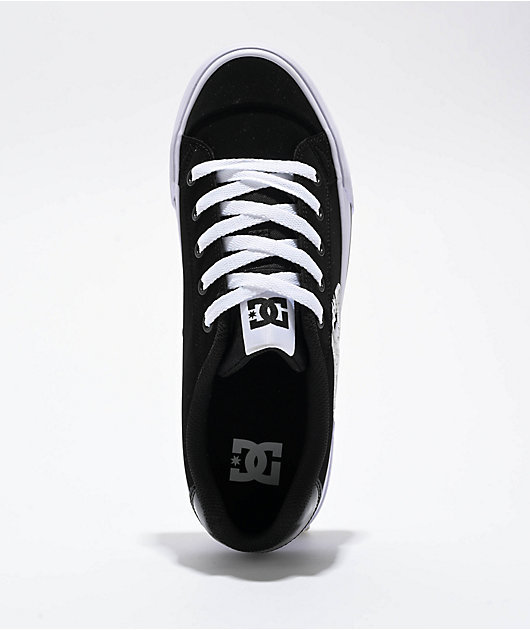 DC Chelsea Black & White Platform Shoes | Zumiez