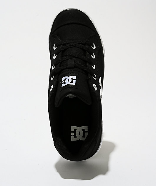 DC Chelsea TX Black & White Skate Shoes | Zumiez