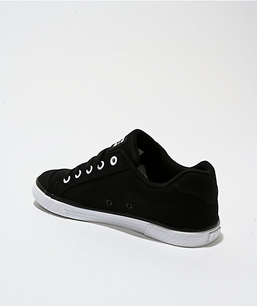 DC Chelsea TX Black & White Skate Shoes | Zumiez