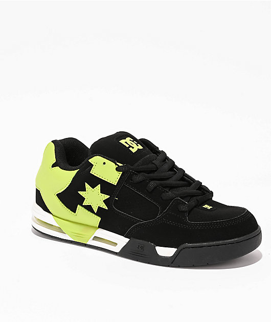 DC Command Black & Lime Skate Shoes | Zumiez