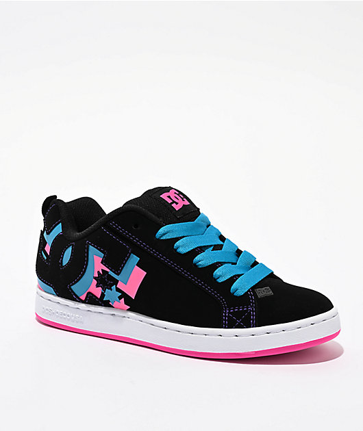 DC Court Graffik Neon Lights Skate Shoes | Zumiez