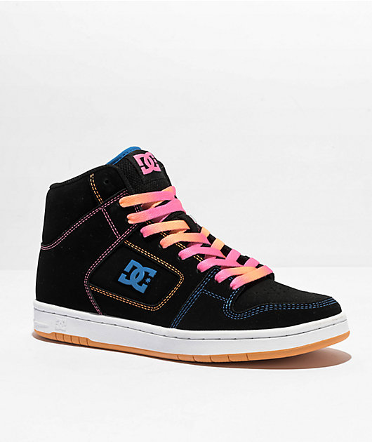 DC Manteca 4 Hi Black & Multi Skate Shoes | Zumiez