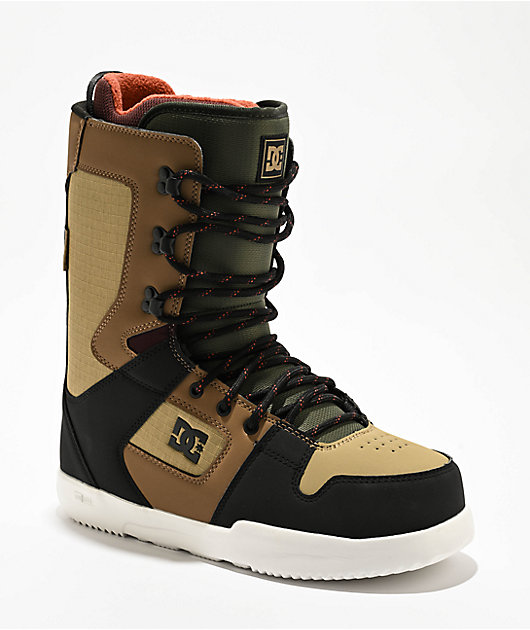 DC Phase Brown & Green Snowboard Boots | Zumiez