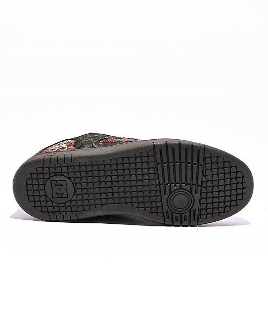 DC x Slayer Manteca 4 Black Denim Skate Shoes | Zumiez