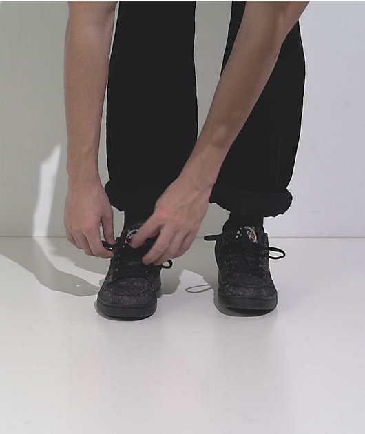 DC x Slayer Manteca 4 Black Denim Skate Shoes | Zumiez