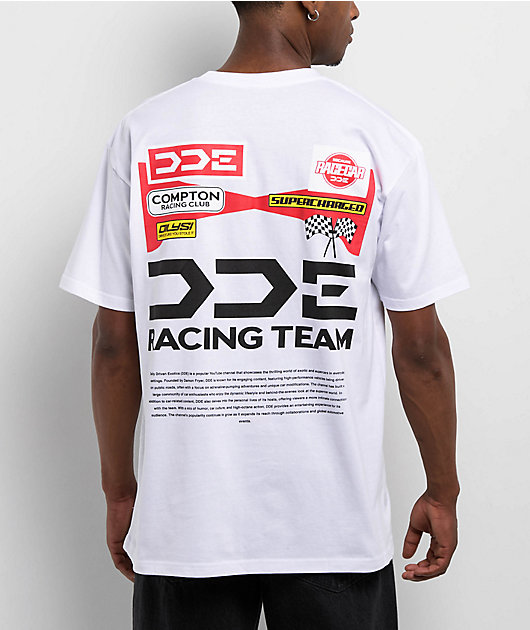 DDE Racing Team White T-Shirt | Zumiez
