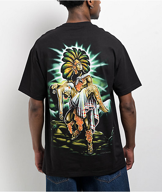 DGA Aztlan Azteca Black T-Shirt | Zumiez