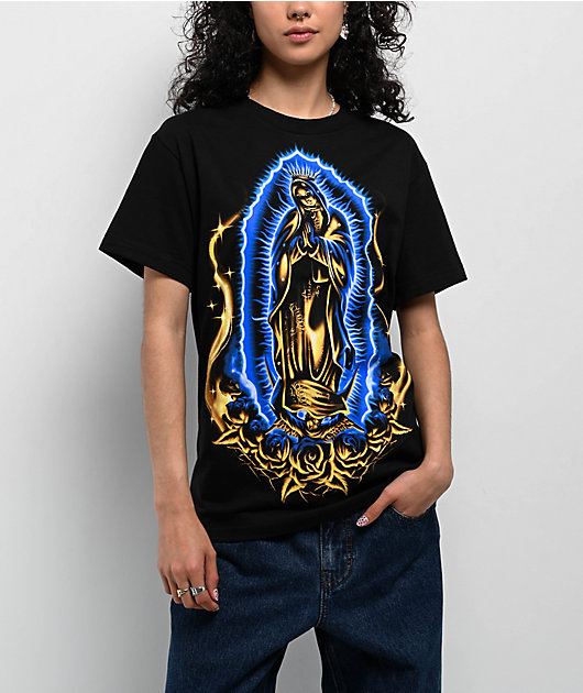 DGA Aztlan Guadalupe Drama Black T-Shirt | Zumiez
