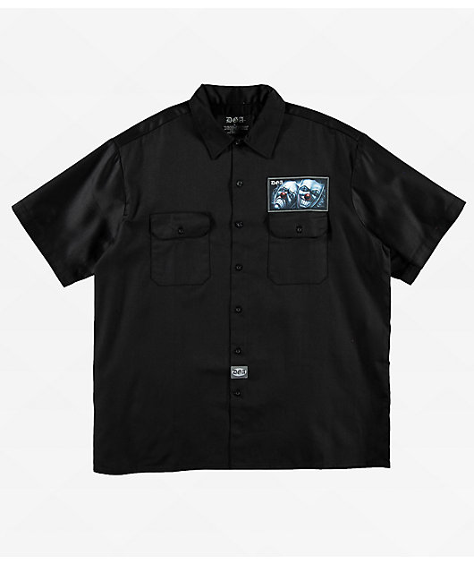 DGA Drama Faces Black Work Shirt | Zumiez