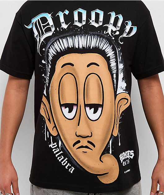 DGA Homies Big Face Droopy Black T-Shirt | Zumiez