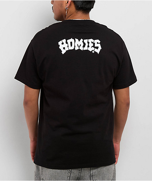 DGA Homies Big Face Smiley Black T-Shirt | Zumiez