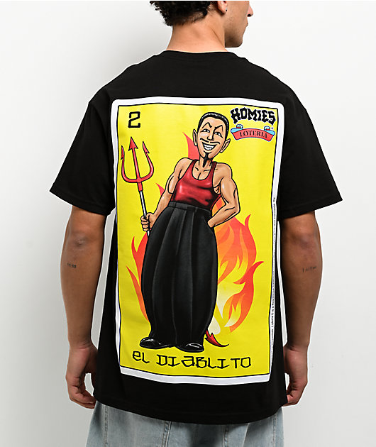 DGA Homies Loteria Diablo Black T-Shirt | Zumiez