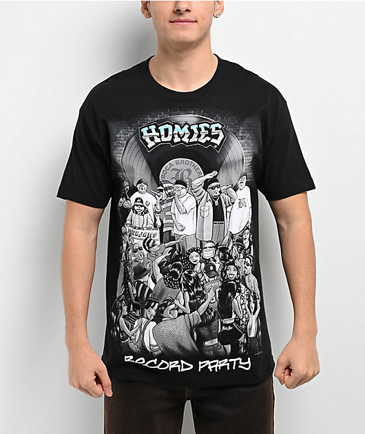DGA Homies Record Party Black T-Shirt | Zumiez