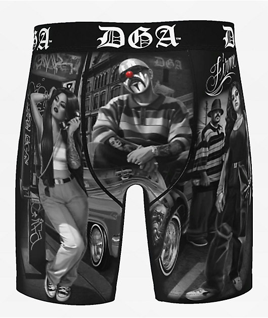 DGA Homies Old School Black Boxer Briefs | Zumiez