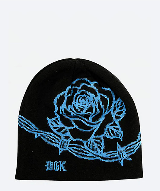 DGK Barbed Rose Black Skully Beanie | Zumiez
